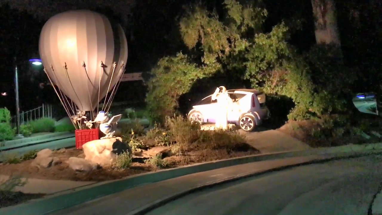 Night time at Disneyland Autopia - YouTube