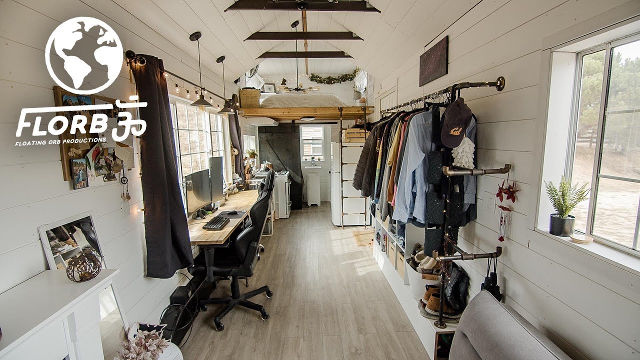 College Students Builds DIY TINY HOUSE by hand - YouTube