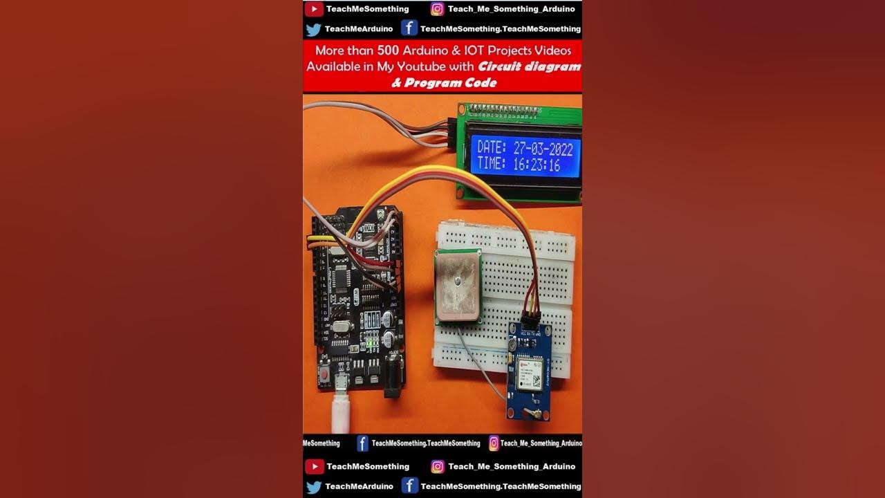Neo Gps 6m Date And Time I2c Lcd Shorts Youtube