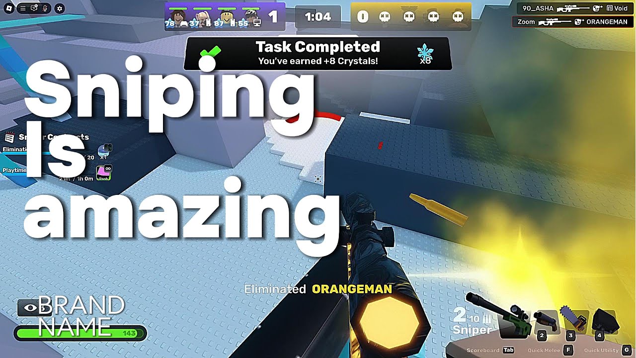 Sniping is amazing (rivals) - YouTube