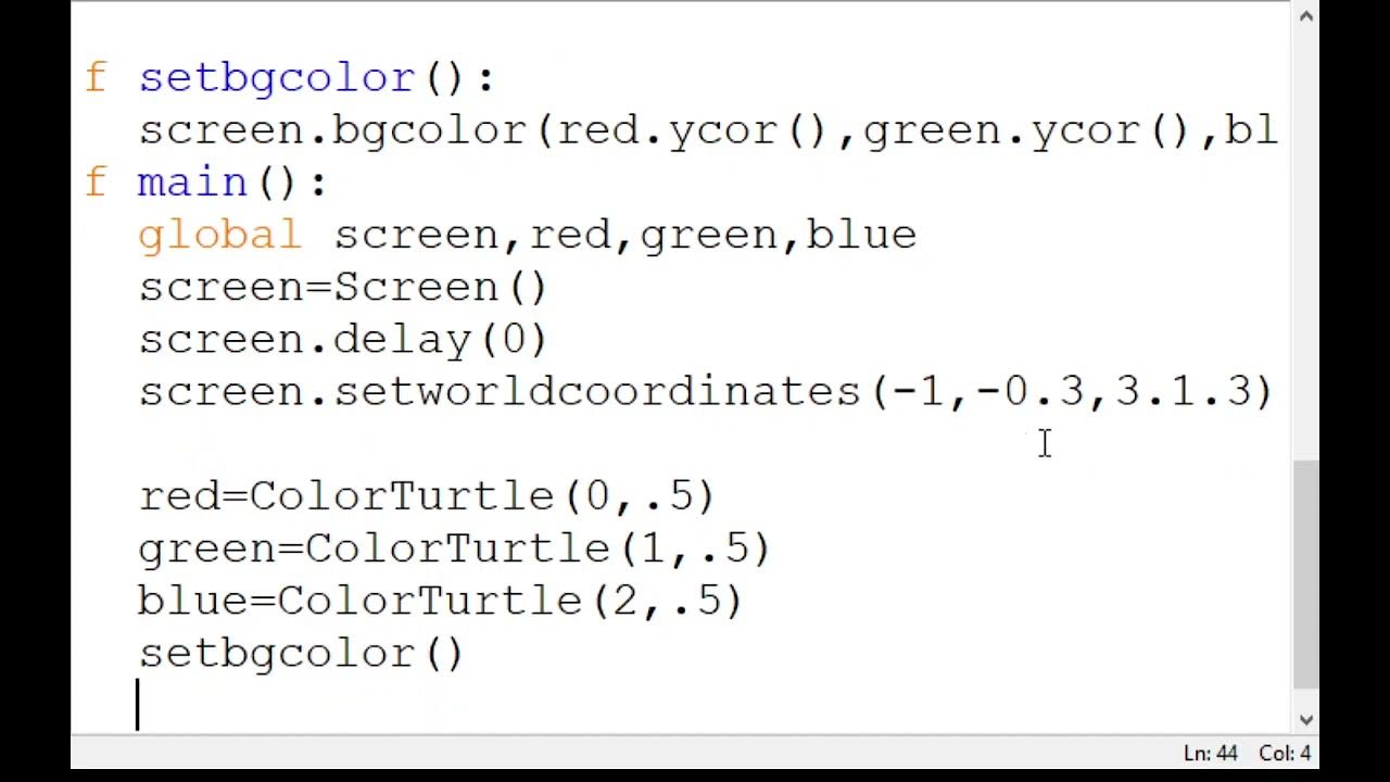 A Python 3 program that displays a window of a colour mixer - YouTube