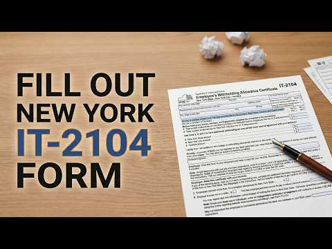 How To Fill Out New York IT-2104 Form (2026) - Quick Guide