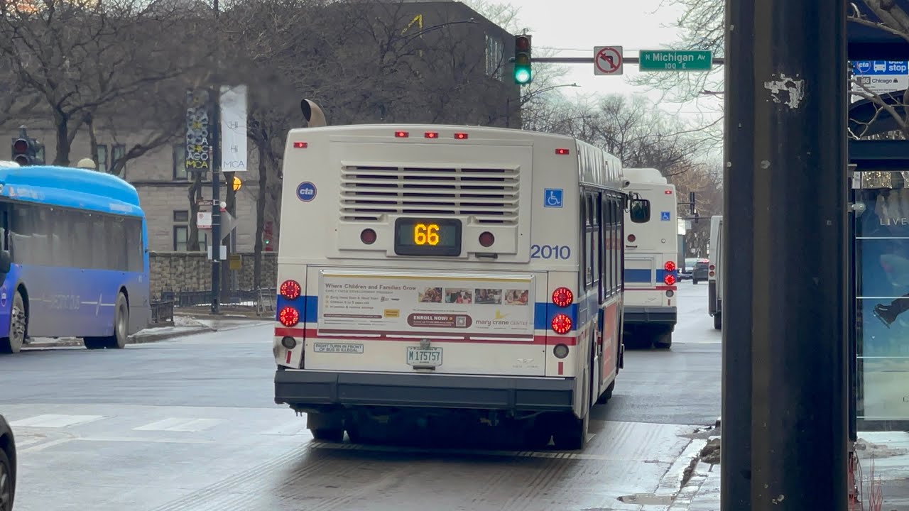 Ride On CTA 2009 New Flyer D40LF Bus 2010 On Rt 66 Chicago (From ...