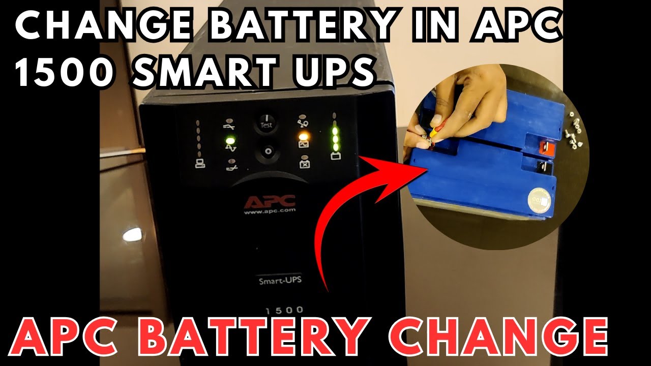 Replace Battery in APC 1500 Smart UPS - YouTube