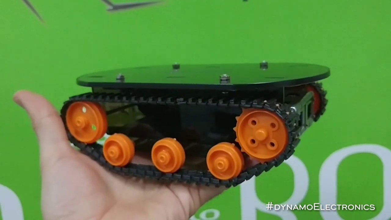 Plataforma para robot todo Terreno con orugas ideal para robots académicos con arduino, nodeMcu ...