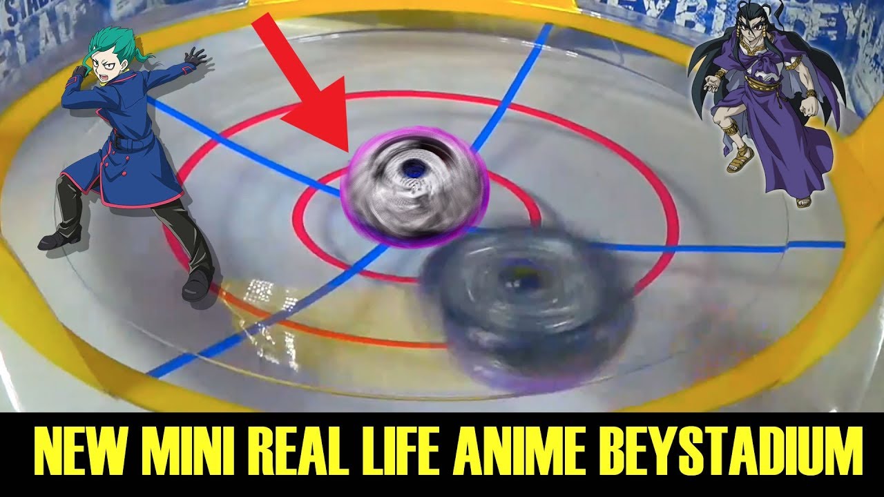 MINI REAL LIFE ANIME STADIUM BATTLE MF PROTO NEMESIS VS BURST TWIN ...