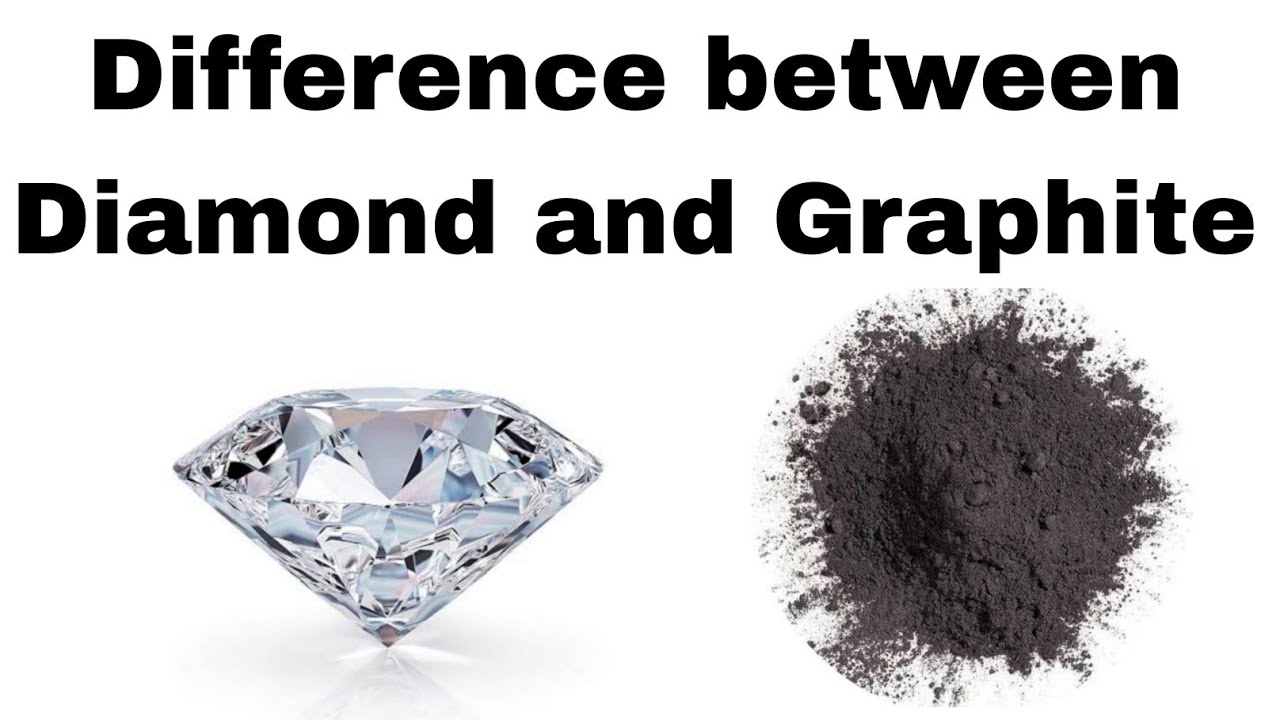 difference between diamond and graphite - YouTube