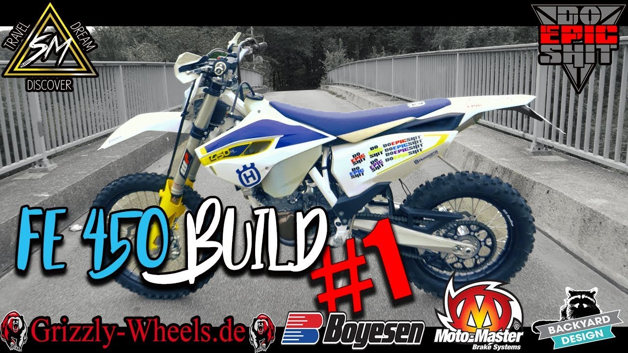 Husqvarna Fe450 Supermoto Build | The Beginning | - YouTube