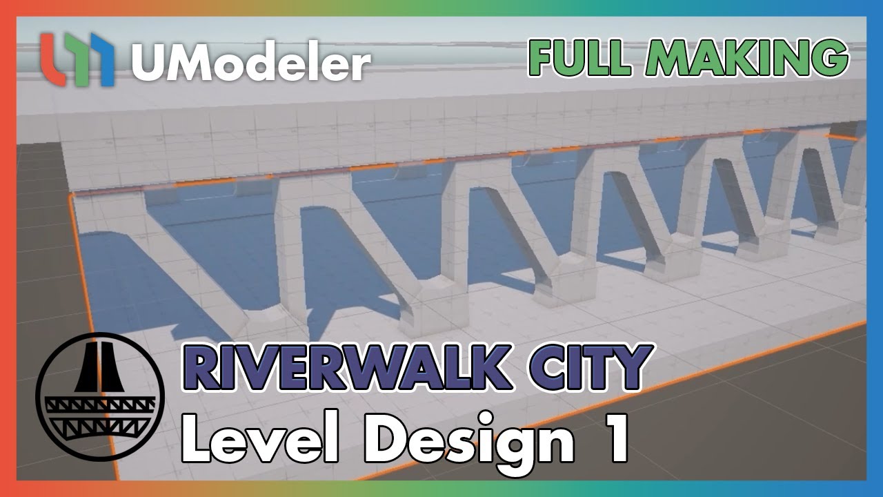 3D Modeling in Unity - Full Making Video of Level Design 1 in Riverwalk ...
