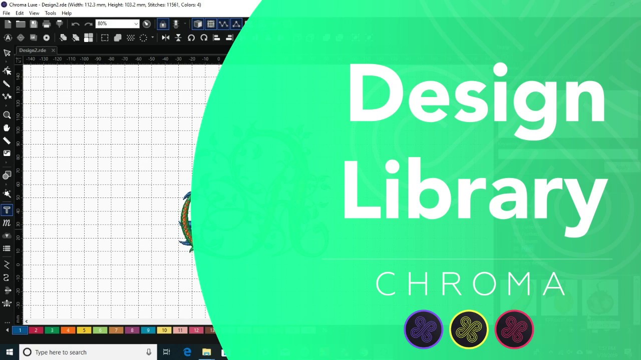 Design Library (Inspire, Plus, and Luxe) | Chroma Digitizing Software ...