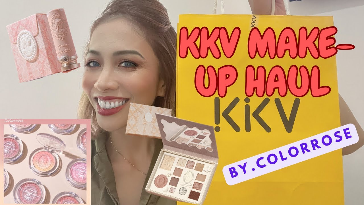 KKV MAKE-UP HAUL | COLORROSE EYESHADOW PALETTE, BLUSH ON, LIPSTICK | # ...