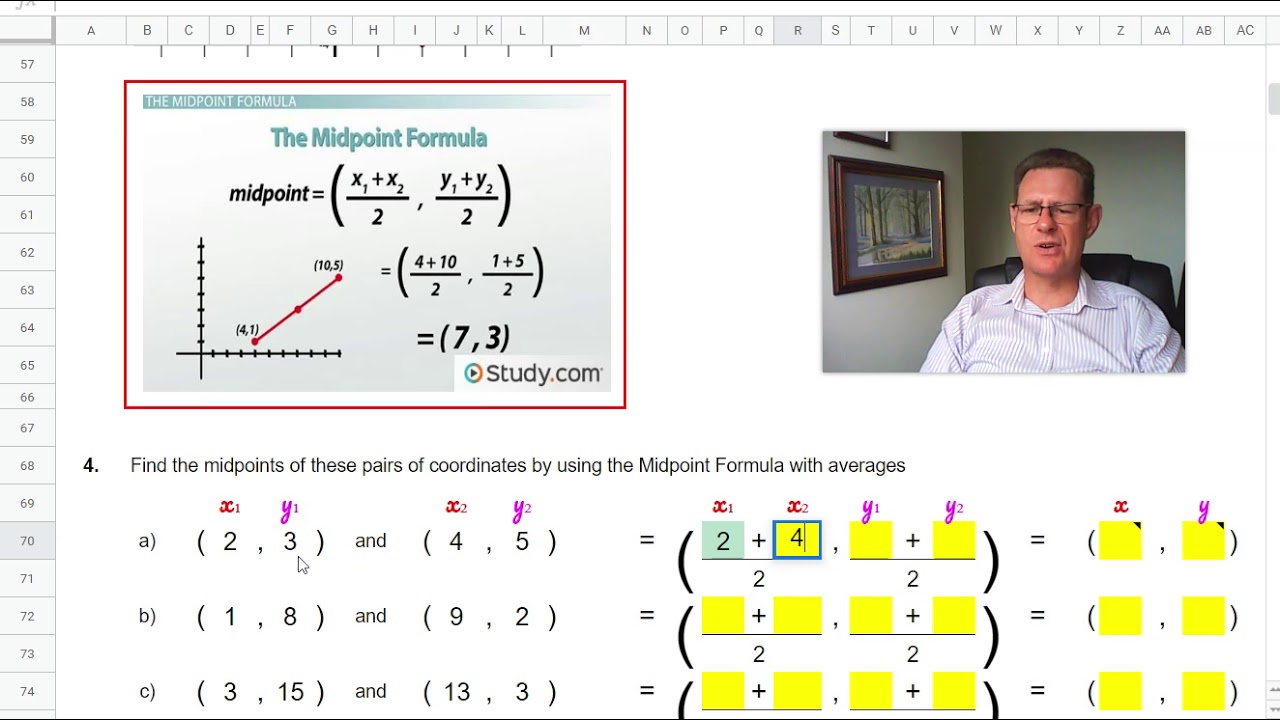Midpoints 2 - Google Sheets - YouTube