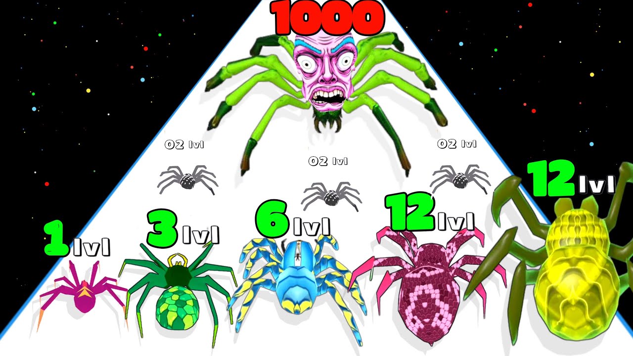 SPIDER EVOLUTION 3D RUNNER (Level Up Insect Evolution) - Insect ...
