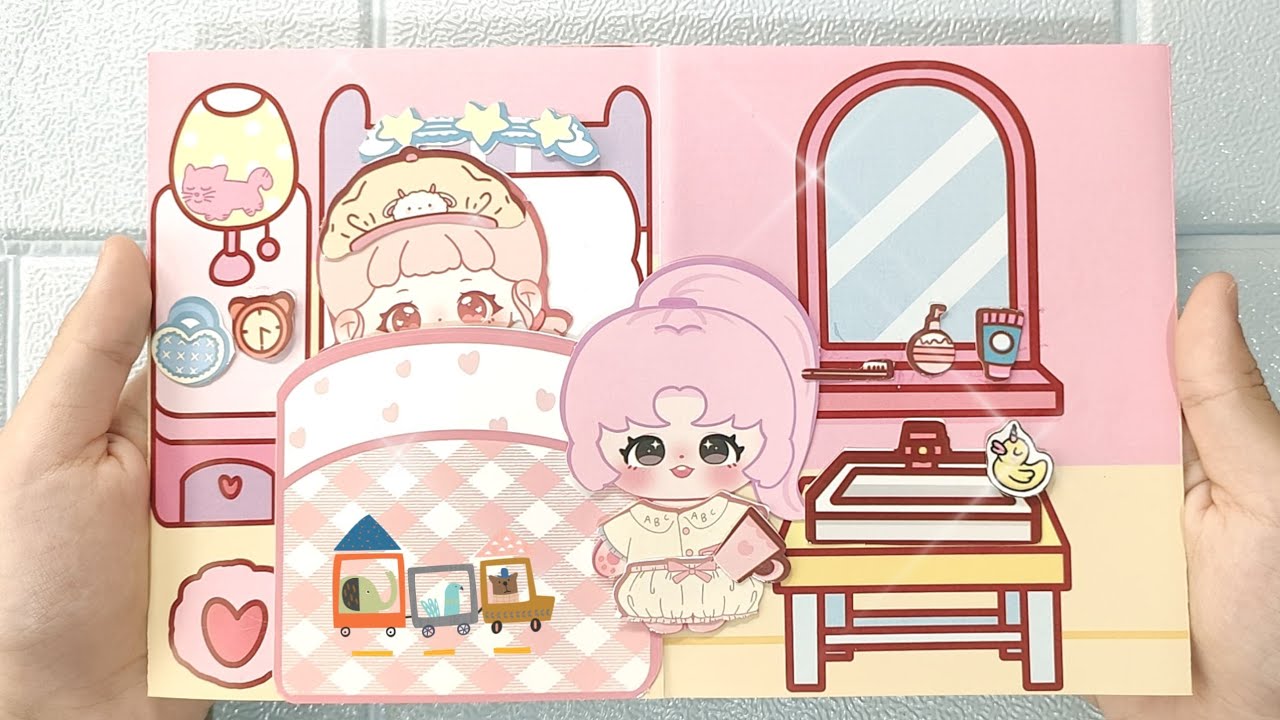 [🍀paperdiy🍀] PAPER DOLLS MORNING ROUTINES 🥱🛁🧼🪥 | PAPER STORIES QUIET ...