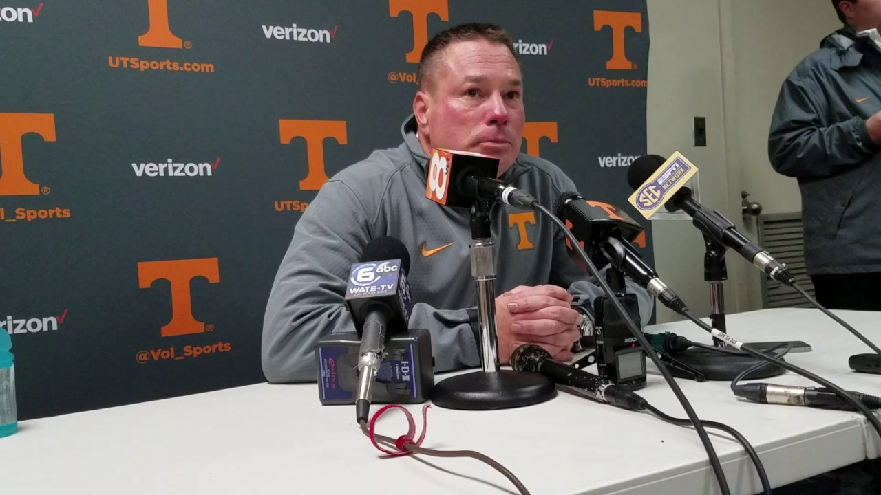 Butch Jones press conference after 45-34 loss to Vandy. - YouTube
