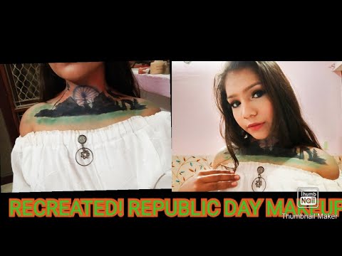 RECREATED! REPUBLIC DAY MAKEUP LOOK | VANI GOEL | MAKEUP ARTIST - YouTube