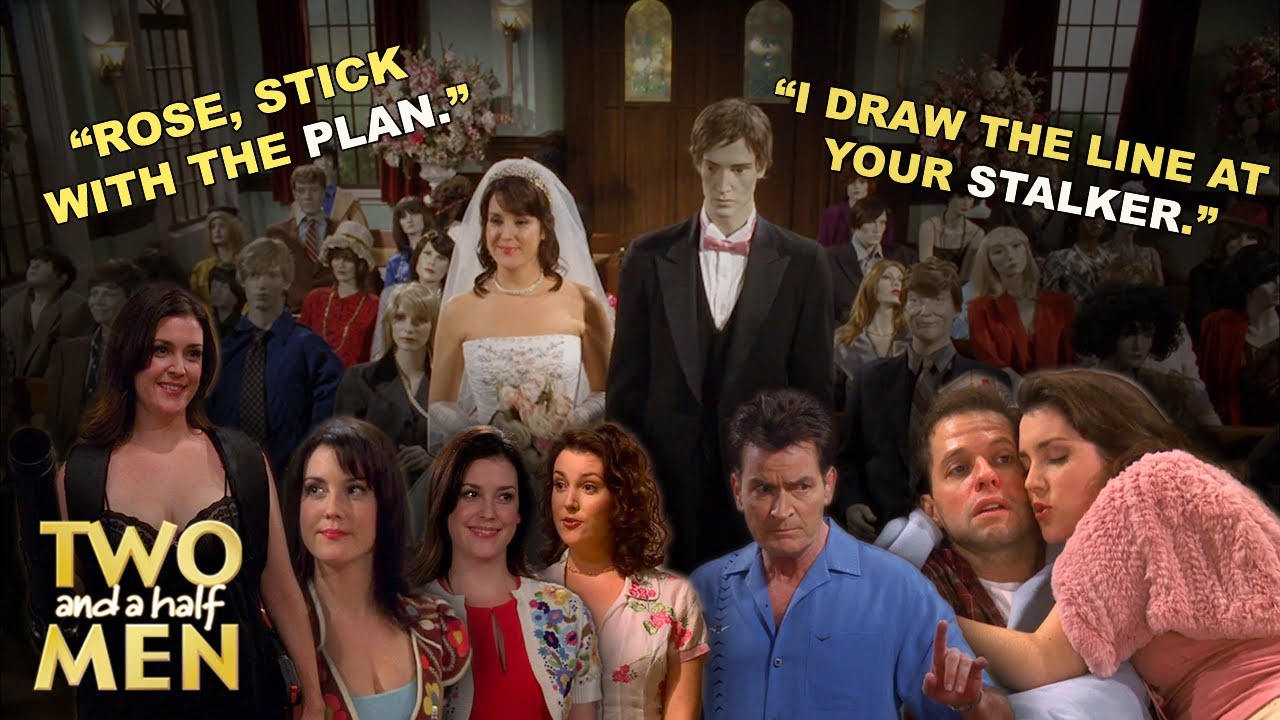 Supercut: Rose Is a No Good Stalker | Two and a Half Men - YouTube