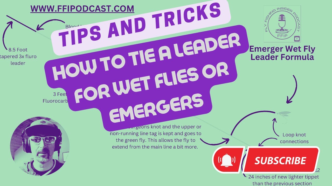 How to Tie a Leader for Wet Fly or Emergers - YouTube