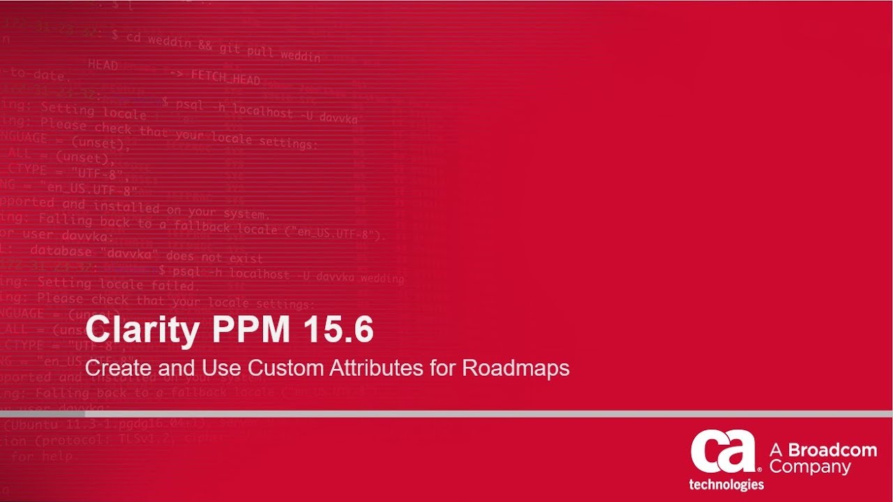 Clarity PPM: Create and Use Custom Attributes for Roadmaps - YouTube