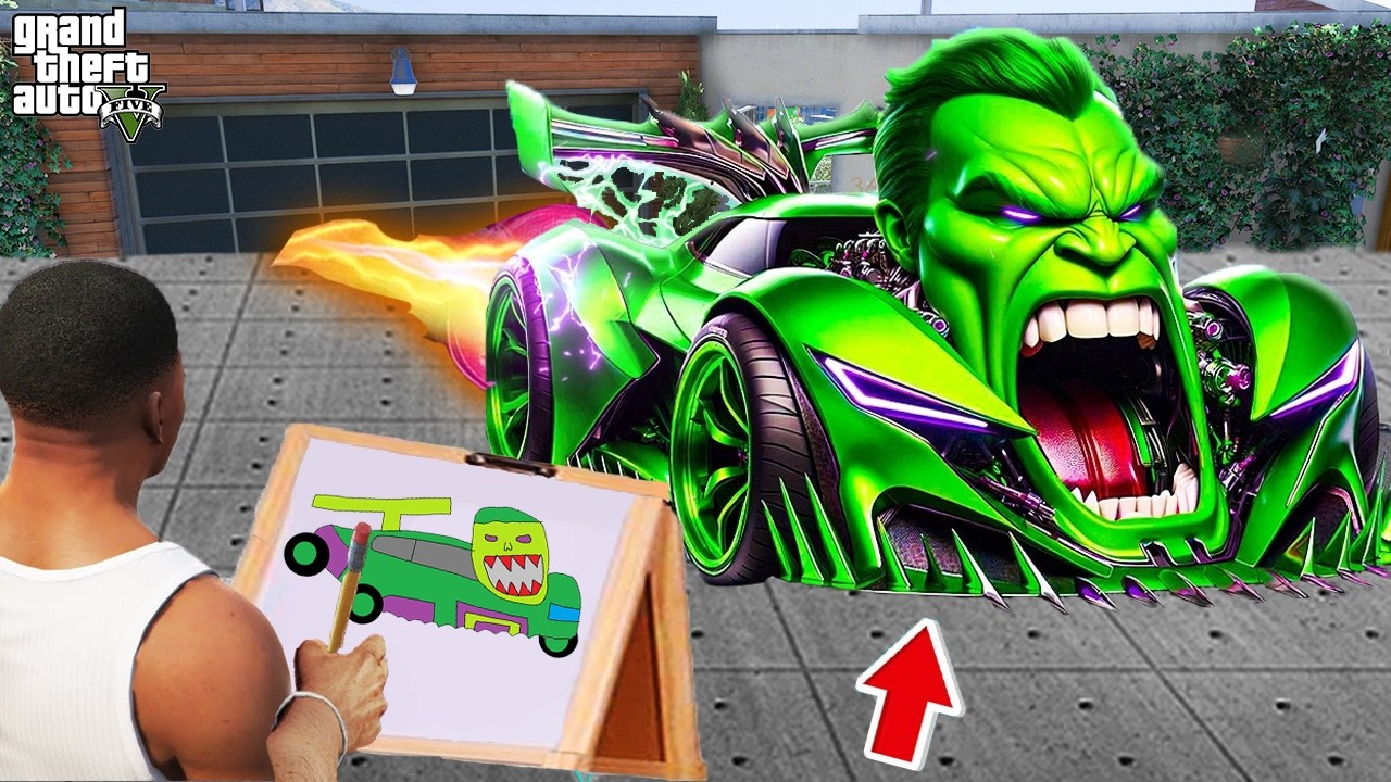 Franklin Find Biggest And Powerful God Car Using Magical Painting In ...