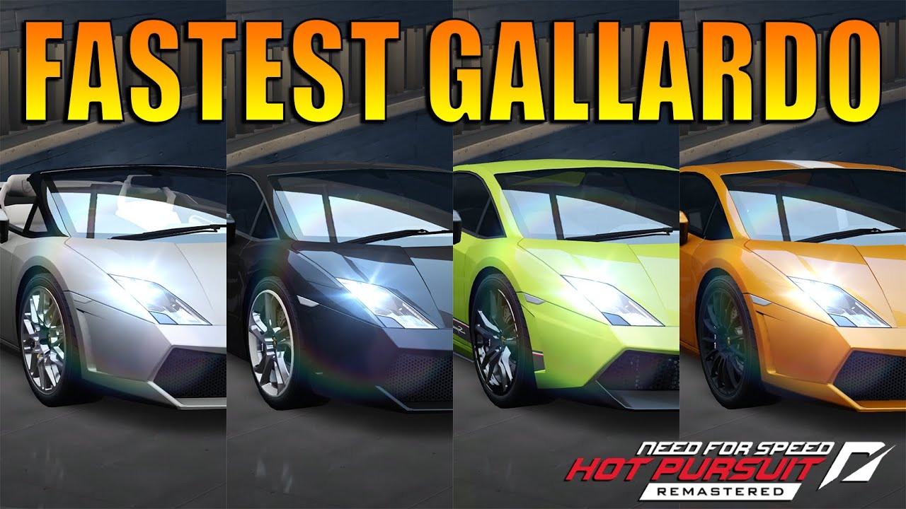 NFS Hot Pursuit Remastered - All 4 LAMBORGHINI Gallardos (Fastest ...