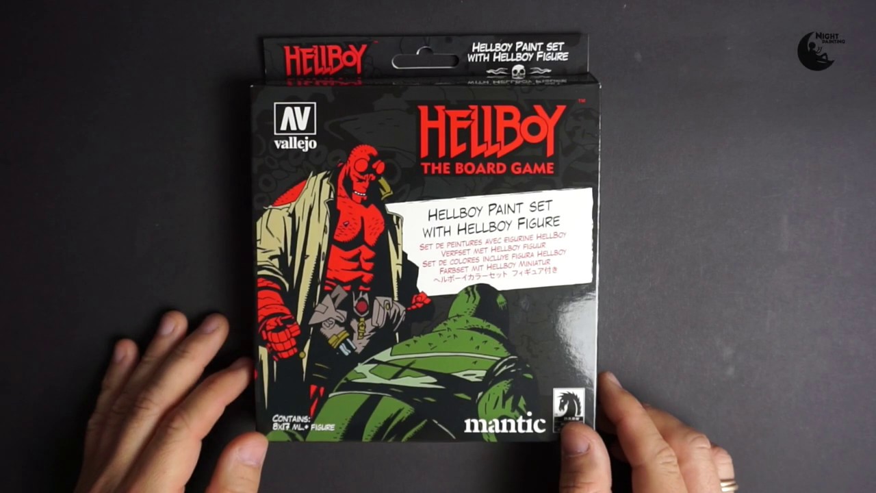 Hellboy 45 mm miniature with Valleyo paint set - YouTube
