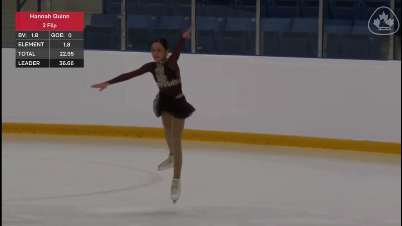 Hannah Quinn - Pre-Novice, 2024 Skate Canada Challenge (Oakville) - YouTube