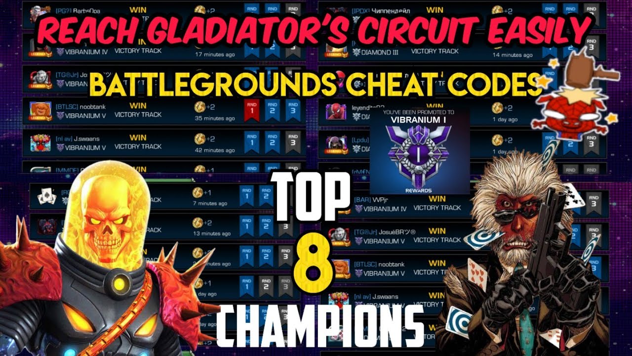 BattleGrounds Cheat Codes Season 20 - Top 8 Champions | Reach GC Easily ...