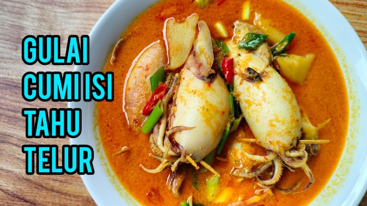 RESEP GULAI CUMI ISI TAHU TELUR - YouTube