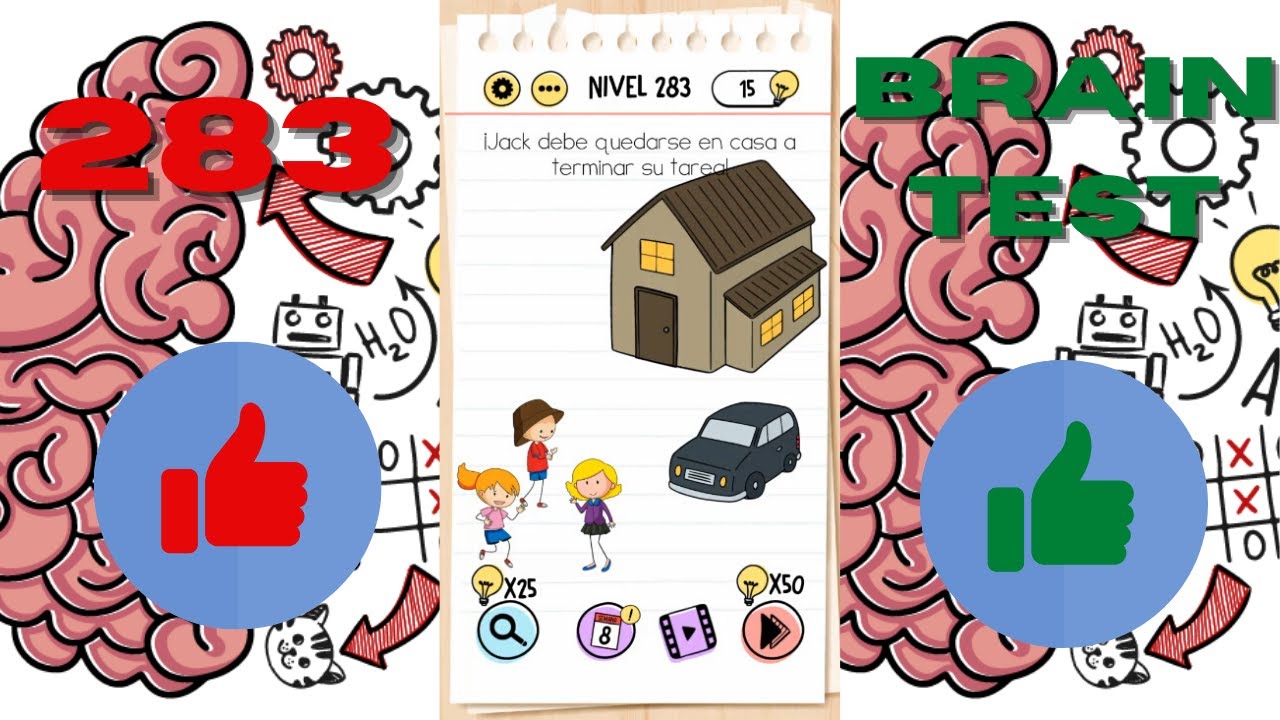 Brain Test|Nivel 283|RESUELTO|Android|Gameplay|ESPAÑOL|2020 - YouTube
