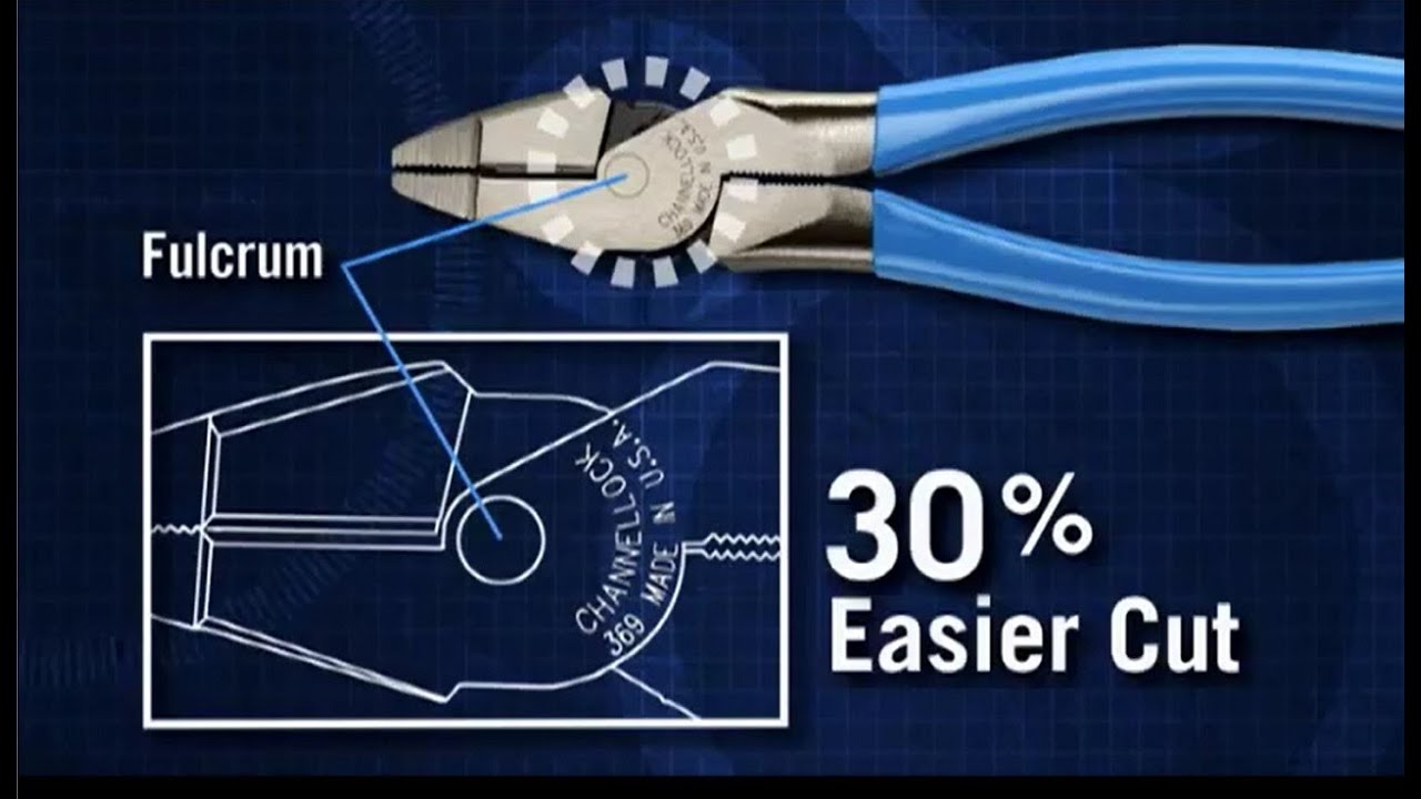 Channellock 9.5 in. High Leverage Linemen's Pliers - 369 - YouTube