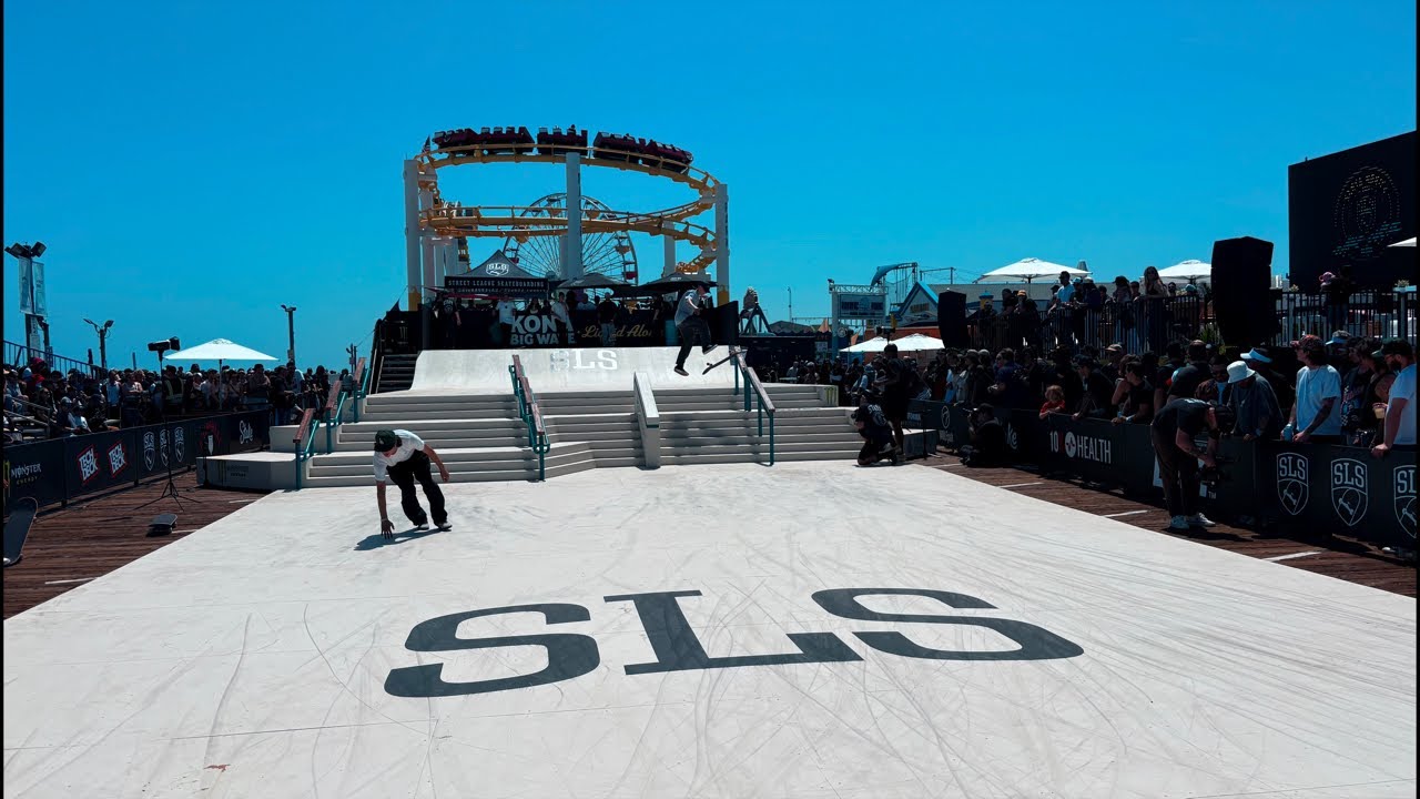 SLS Street League Skateboarding contest popup in Santa Monica #sls # ...