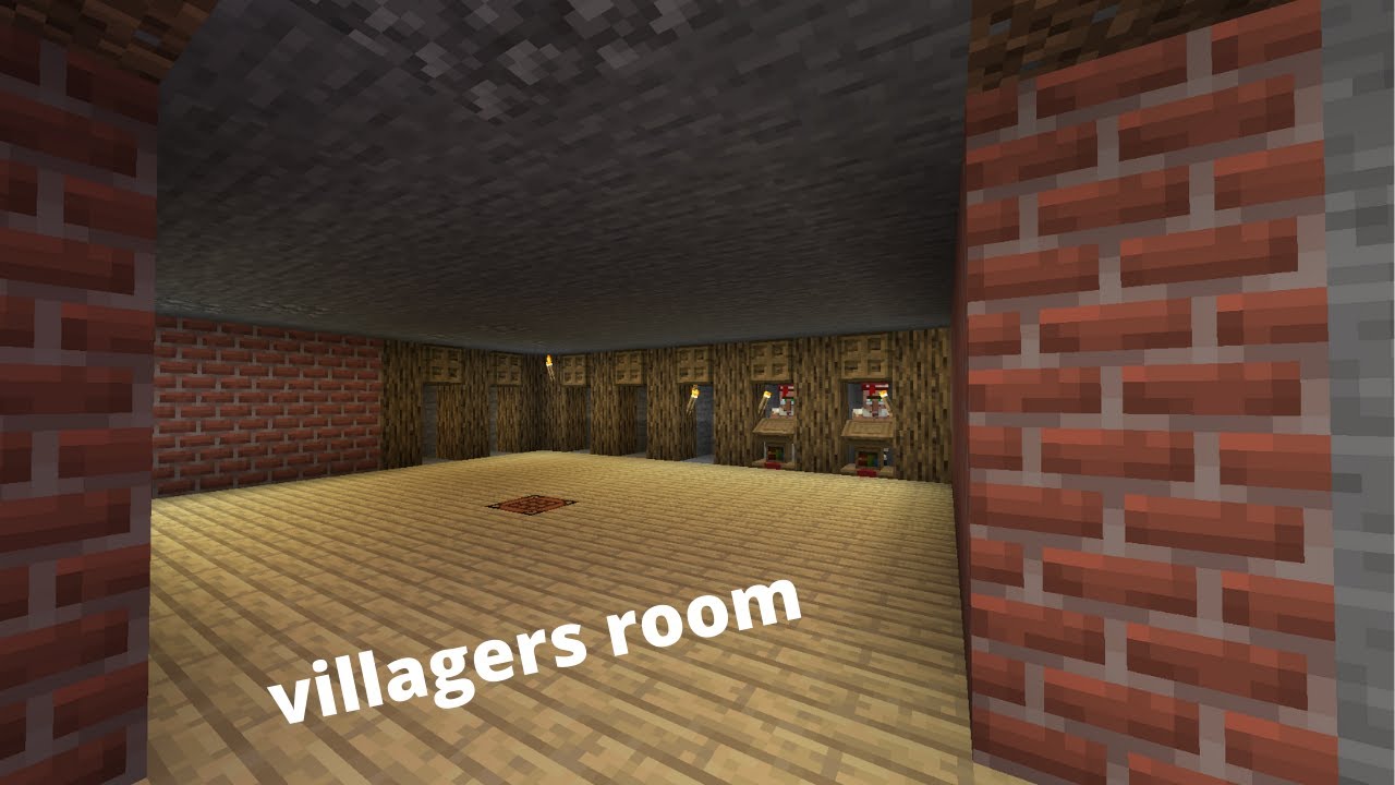 minecraft villagers room - YouTube