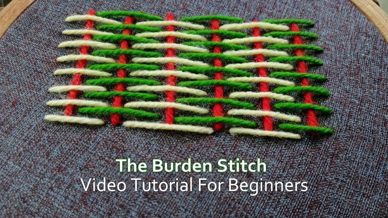 Burden Stitch - Hand Embroidery - YouTube