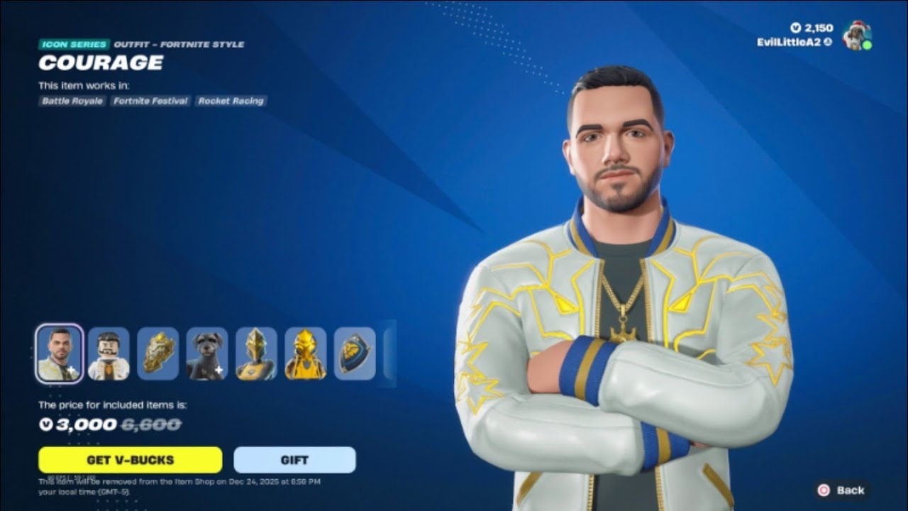 *NEW* CourageJD Skin Is In The Fortnite Item Shop [December 17th] - YouTube