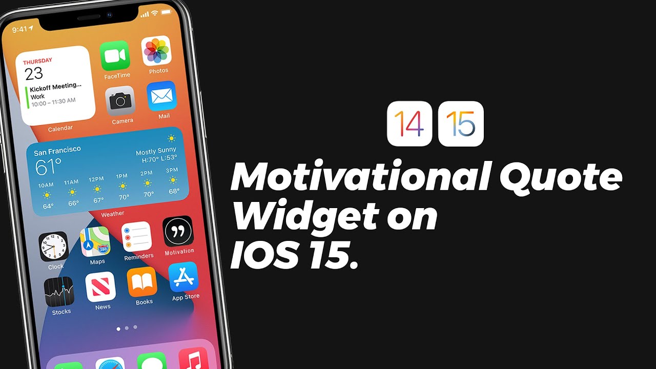 How to Add Daily Motivational Quote Widget on IOS 14 - iPhone & iPad ...