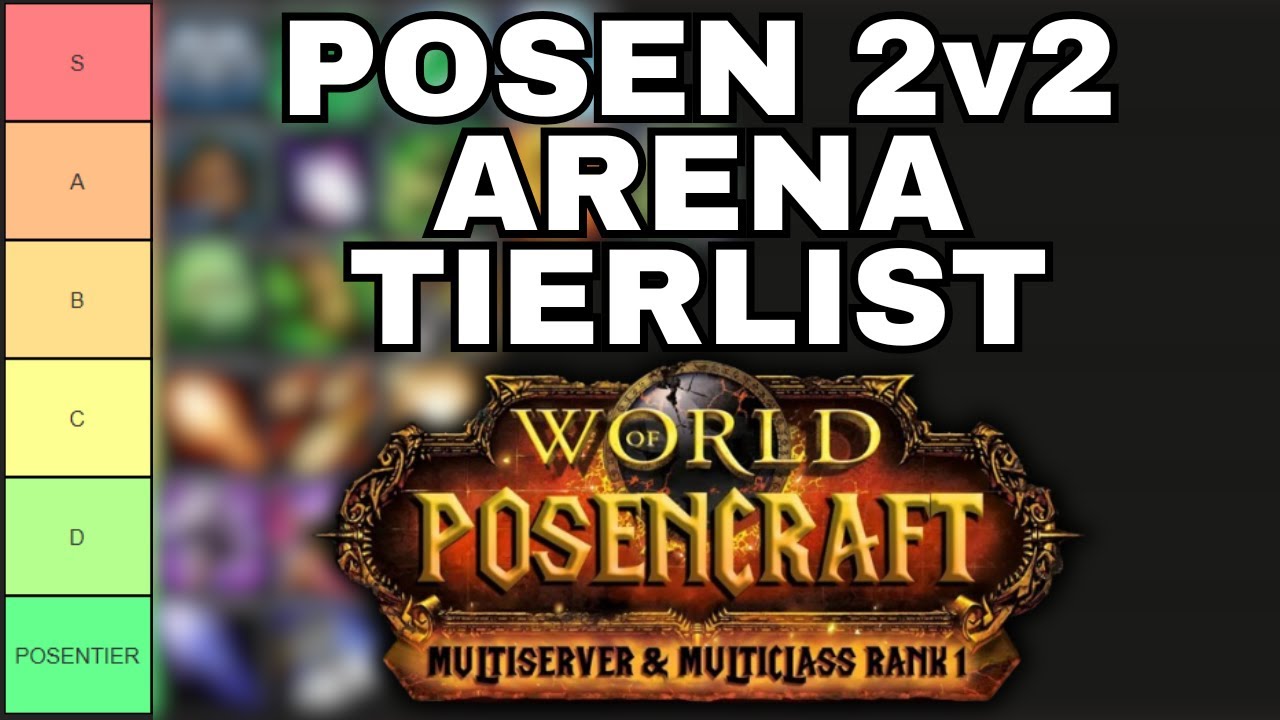 WOW MOP CLASSIC 2v2 ARENA TIER LIST - YouTube