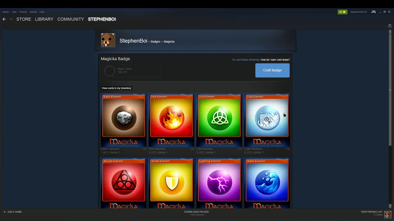 Crafting Steam Badges (13 Badges) Part #1 - YouTube