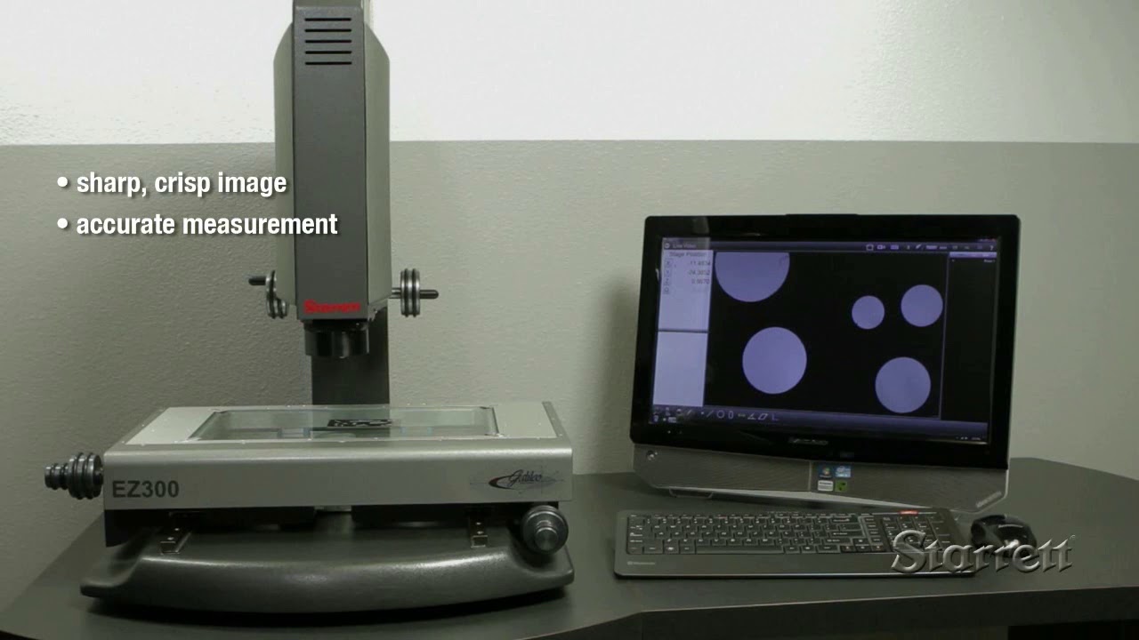 Starrett Field-Of-View Video Measurement and Touchscreen Control - YouTube