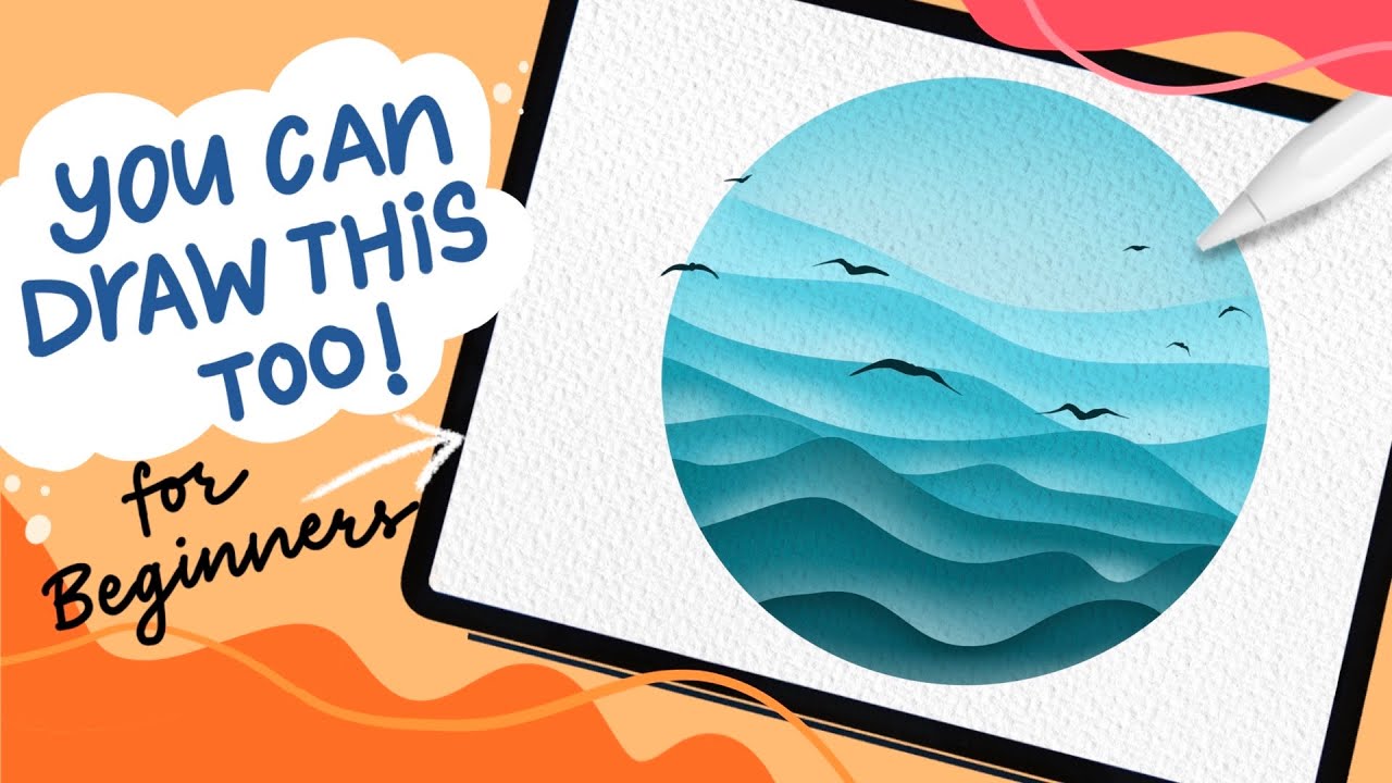 PROCREATE TUTORIAL FOR BEGINNERS | Anyone can draw this BEAUTIFUL ART ...