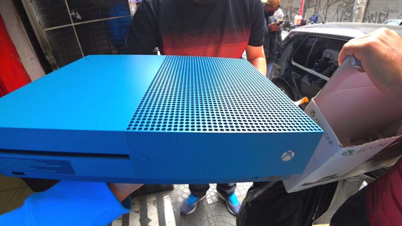 XBOX ONE S AZUL POR UM PS4 - YouTube