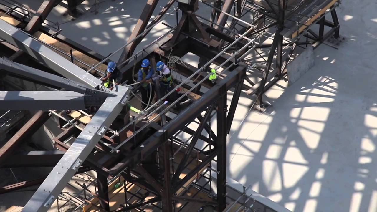 Louvre Abu Dhabi’s dome structure installation complete - video - YouTube