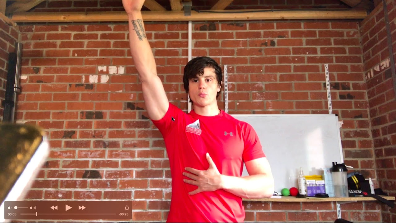 End Range Shoulder Flexion - YouTube