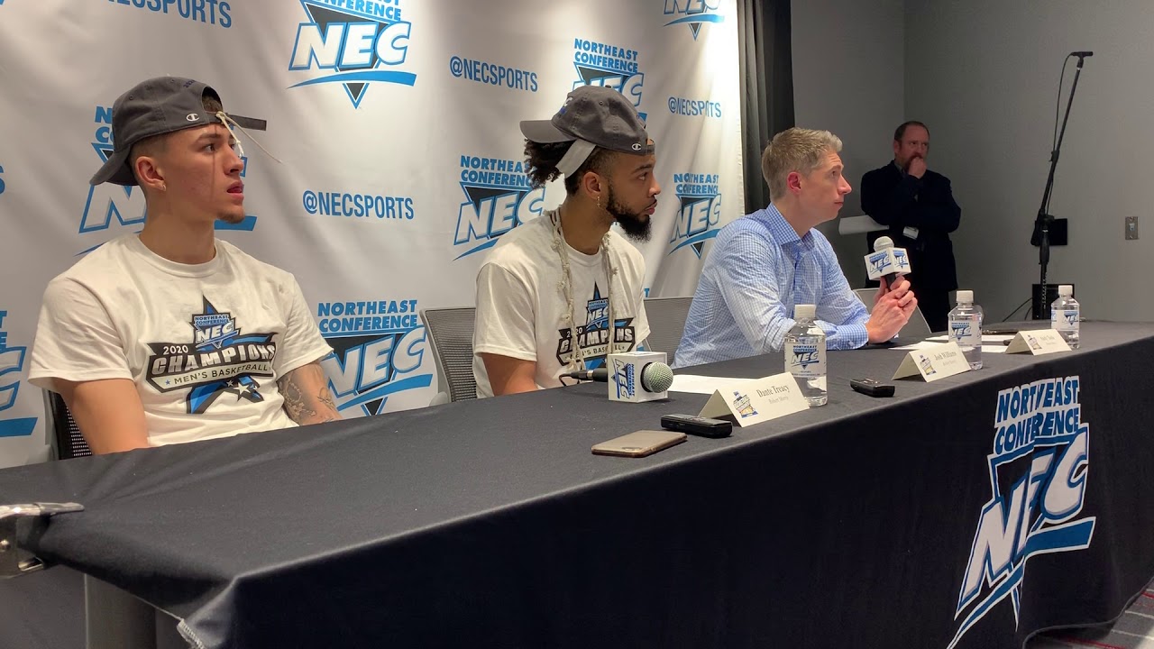 Robert Morris HC Andy Toole, Josh Williams and, Dante Treacy | NEC ...