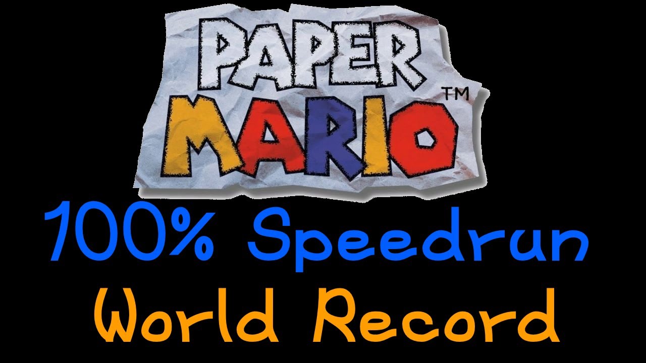 Paper Mario 100% Speedrun in 5:12:16 - YouTube