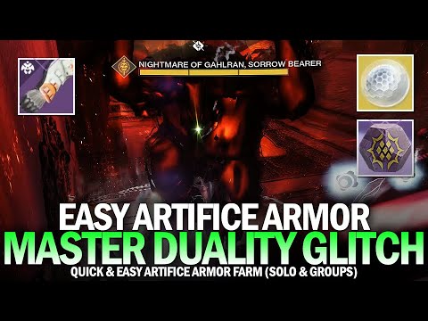 Easy Artifice Armor Farm - Master Duality Gahlran Boss Glitch (Solo ...