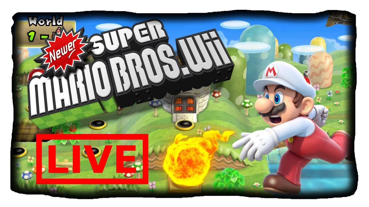 Newer Super Mario Bros Wii LIVE Stream/Road to 0,5K - YouTube