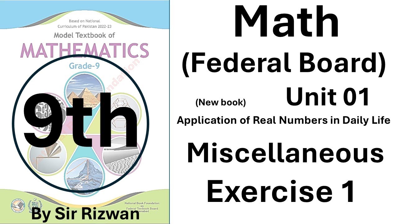 5. Ex 1 miscellaneous Complete | Math | 9th Class | Federal Board New ...