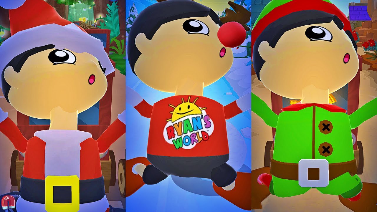 Tag with Ryan Christmas Update Santa Ryan vs Elf Ryan vs Reindeer Run ...
