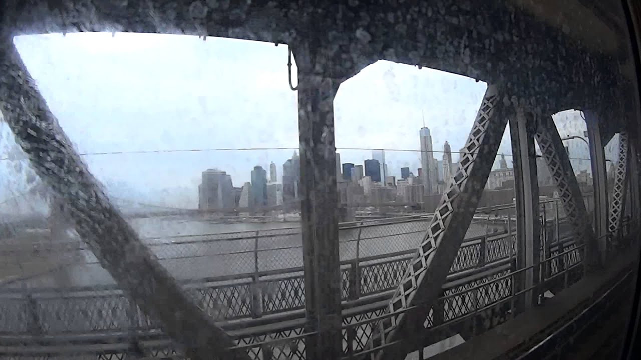 Subway over Manhattan Bridge - YouTube